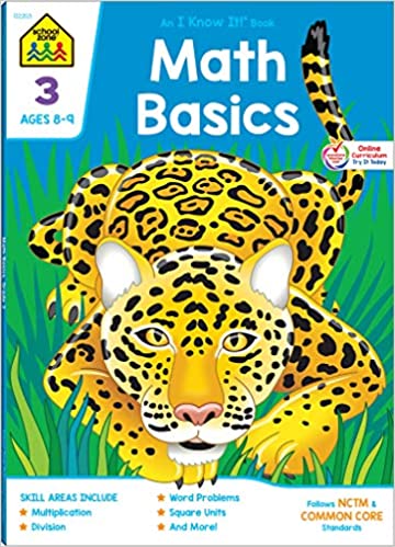 Amazon Lowest Price: 64 Page School Zone - Math Basics 3 Workbook