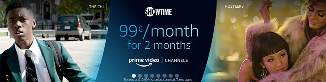 Starz or Showtime 2-Month Subscription Only $1.98 for Amazon Prime Members