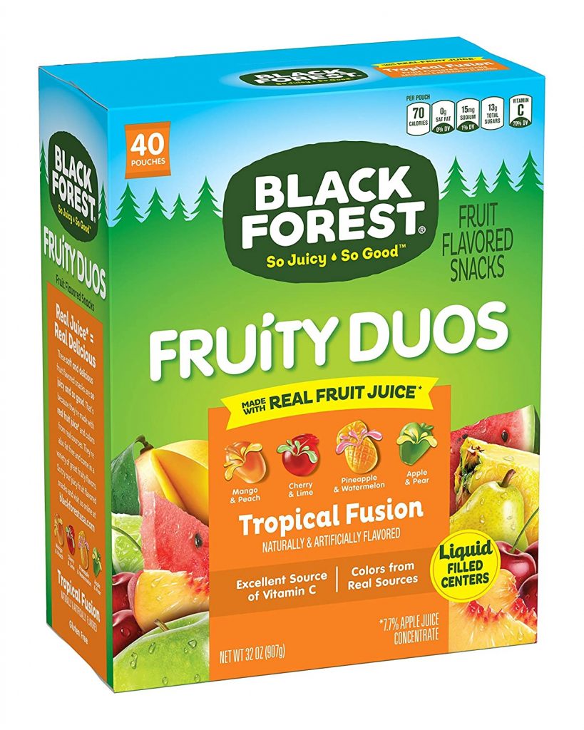 Amazon Lowest Price Black Forest Fruity Duos Fruit Snacks Tropical