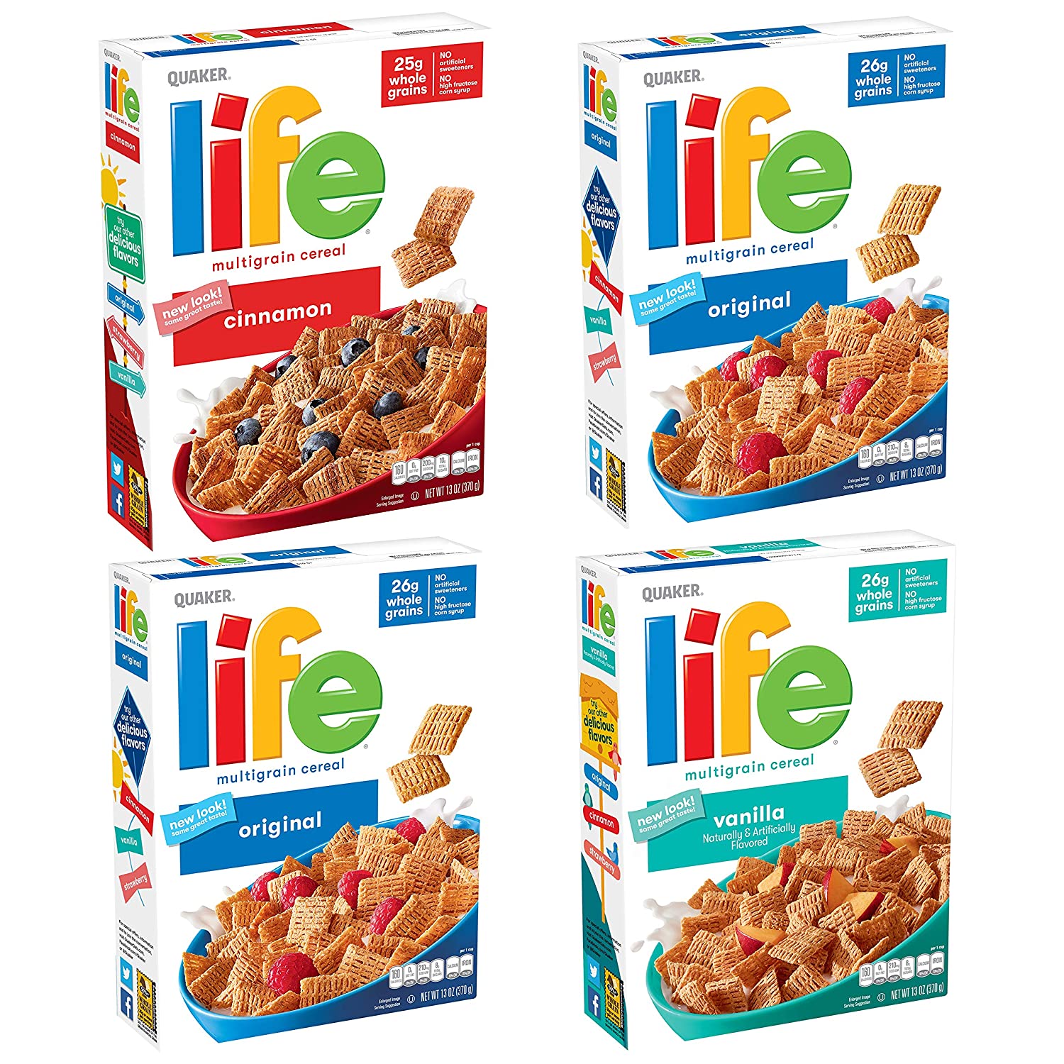 Amazon Prime Day Deal: Quaker Life Breakfast Cereal, 3 Flavor Variety ...