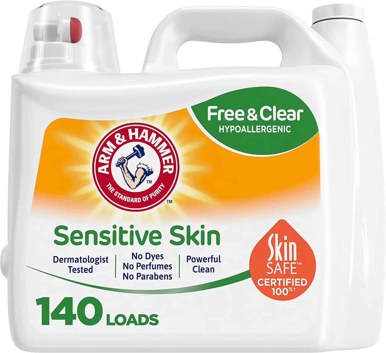 Amazon Lowest Price: Arm & Hammer Sensitive Skin Free & Clear, 140 ...