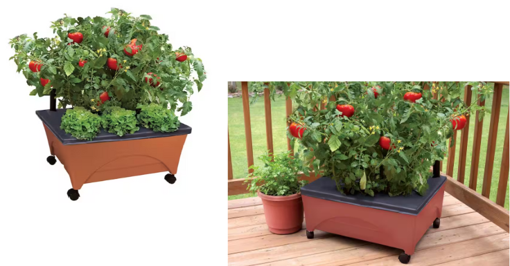 24.5 in. x 20.5 in. Patio Raised Garden Bed Grow Box Kit $26.98