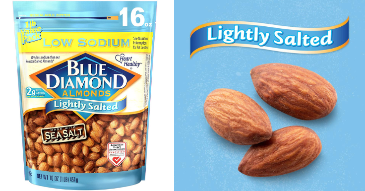 Amazon Lowest Price: Blue Diamond Almonds Low Sodium Lightly Salted ...