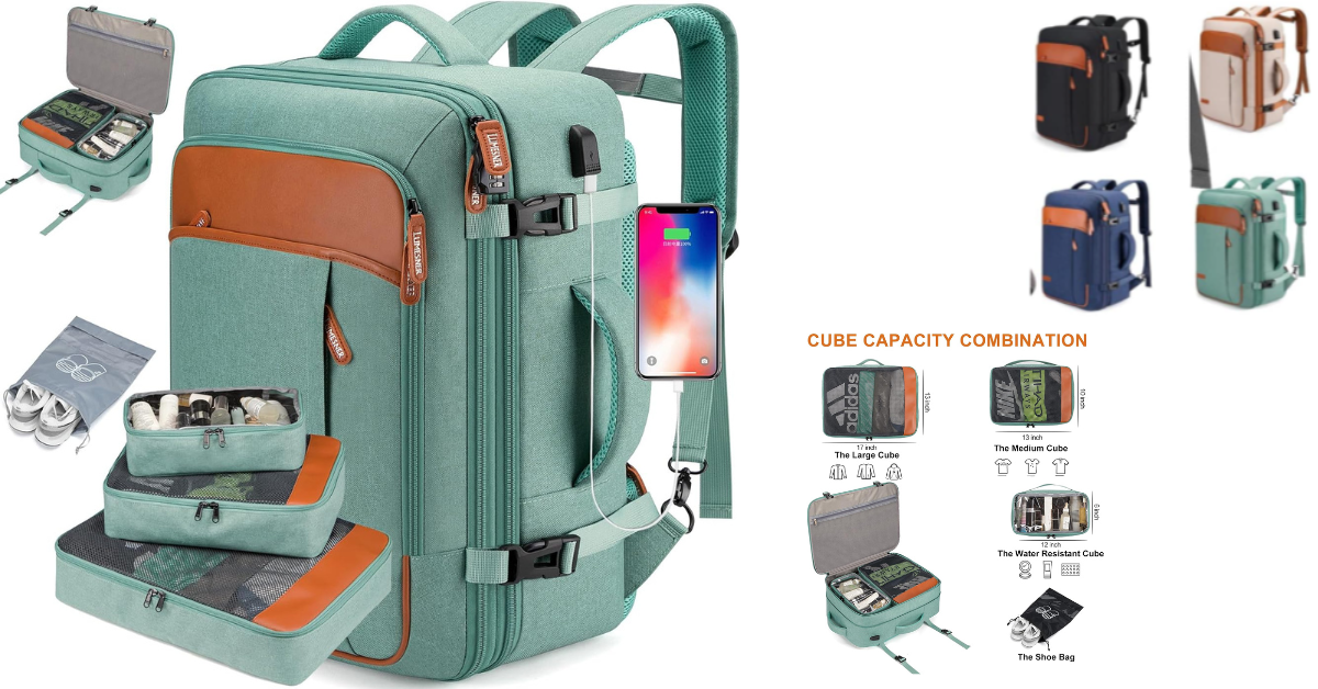 Amazon Lowest Price: Travel Laptop Backpack, Flight Approved Expandable ...