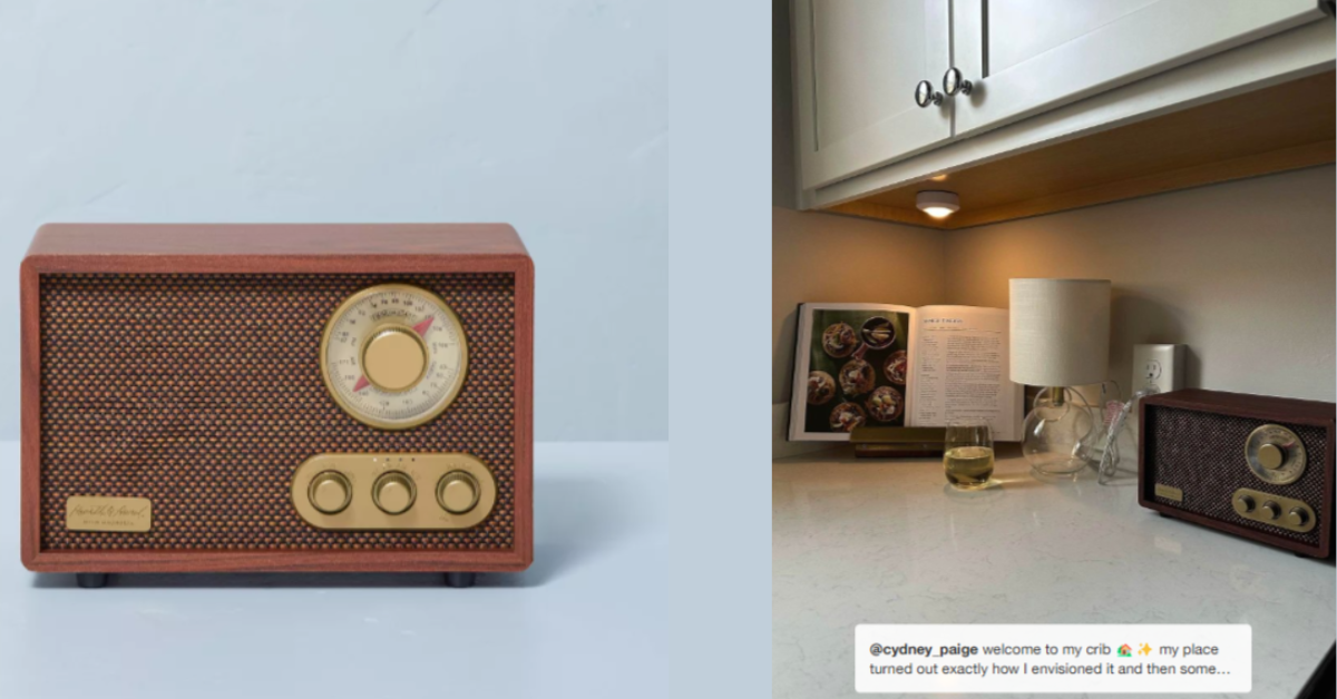 Target: Portable AM/FM Bluetooth Radio Tonal Brown - Hearth & Hand ...