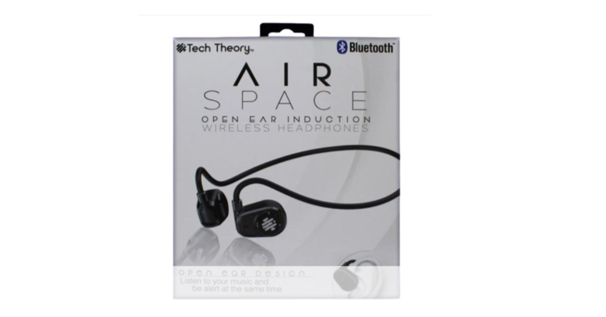 Tech Theory Air Space Open Ear Bone Conduction Wireless Headphones $14.99