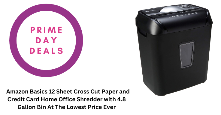 Amazon Prime Day Deal: Amazon Basics 12 Sheet Cross Cut Paper and ...