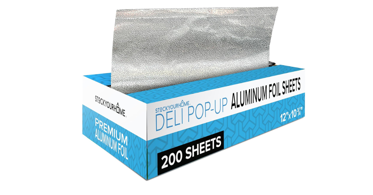 Amazon Lowest Price: 200 Count Pre-Cut Deli Aluminum Foil Sheets, 12 ...