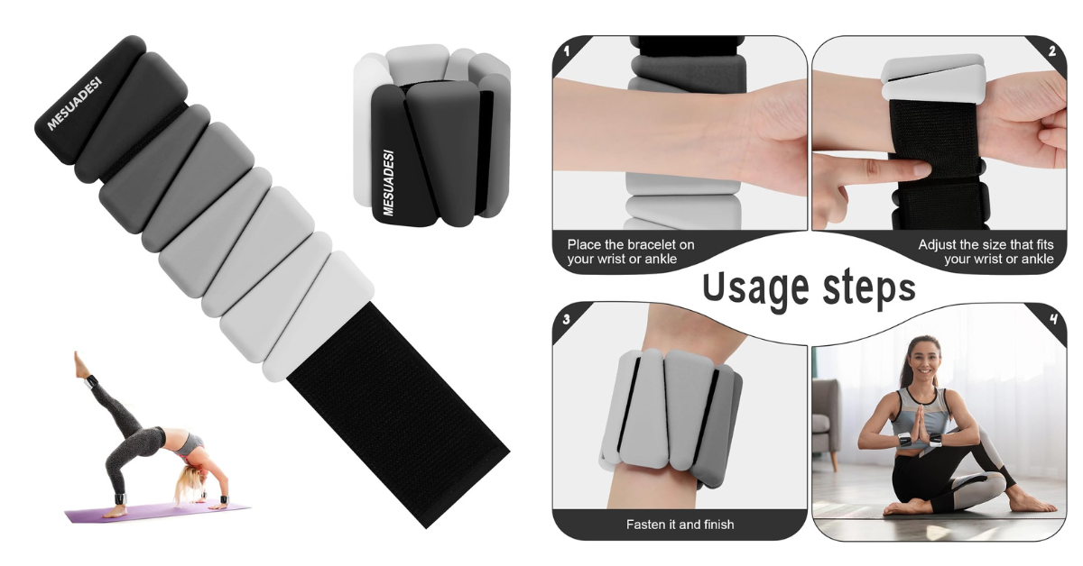 Amazon Lowest Price: Set of 2 Adjustable Weights Wearable Arm and Leg ...
