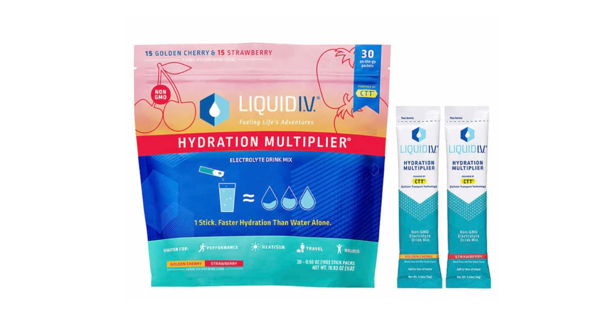 Amazon Lowest Price: 30 Count Liquid I.V. Hydration Multiplier, Golden ...