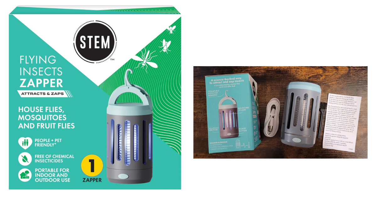 Amazon Lowest Price: STEM Flying Insect Zapper, Indoor and Outdoor ...