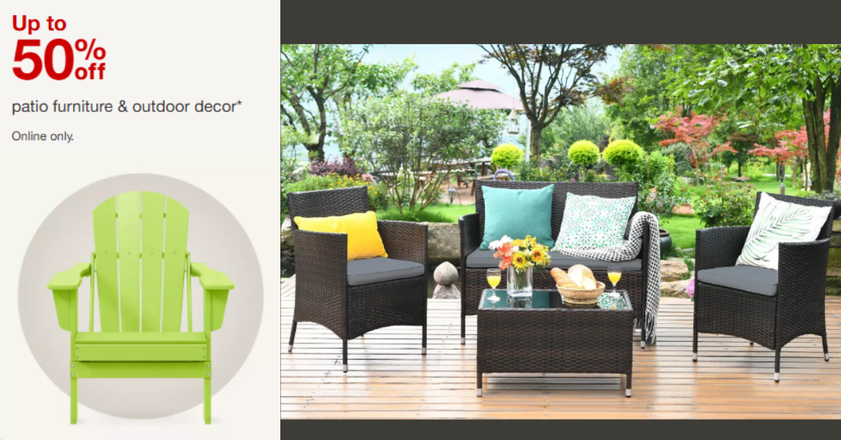 Target Outdoor Sale: Up to 50% Off Patio Furniture and Outdoor Decor