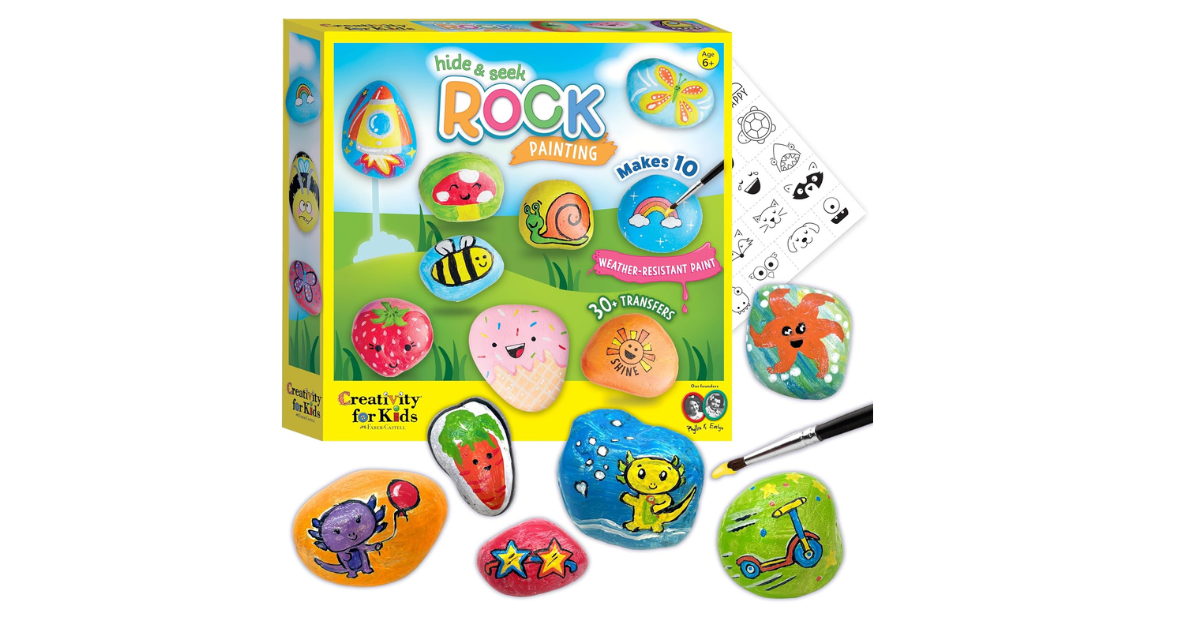 Amazon Lowest Price: Creativity for Kids Rock Painting Kit - Hide and ...