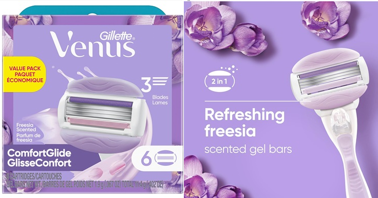 Amazon Lowest Price: Gillette Venus Freesia Razor Refills