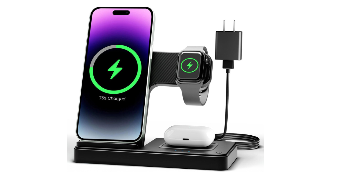Amazon Lowest Price: 3 in 1 Wireless Charger iPhone Charging Station