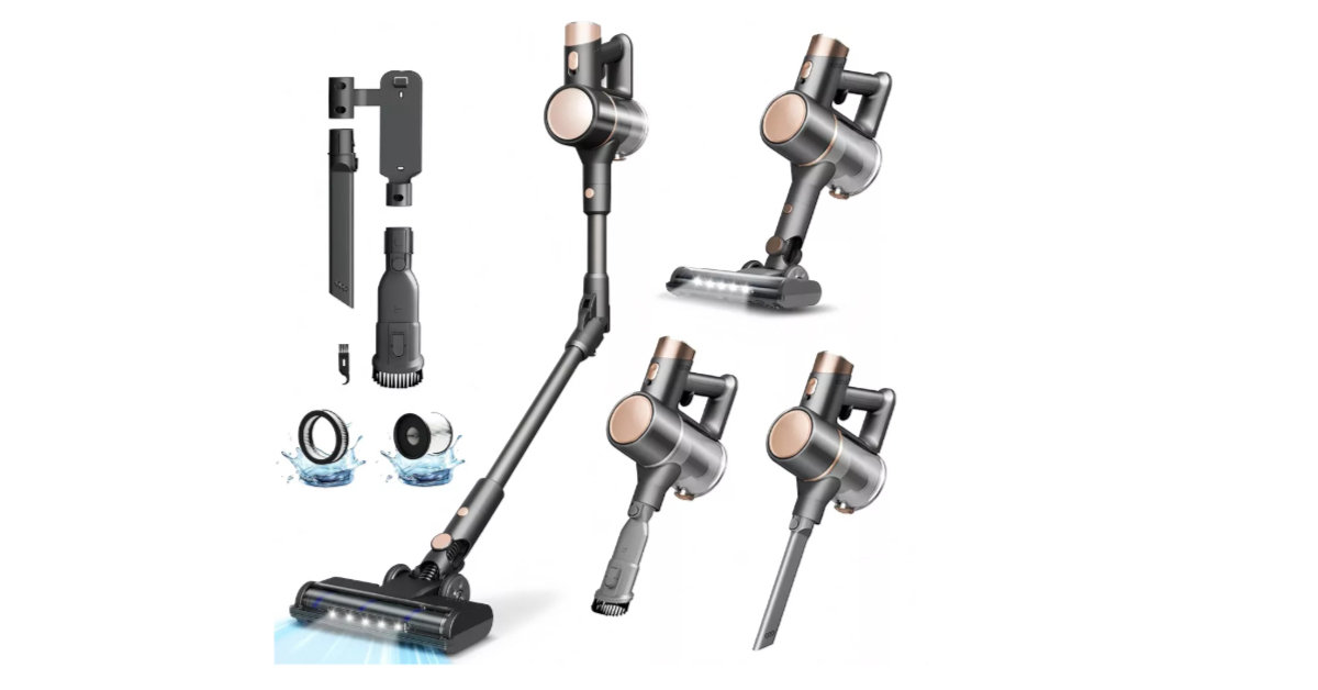 Target: Zafro Lightweight Cordless Stick Vacuum with Bendable Wand $34.99