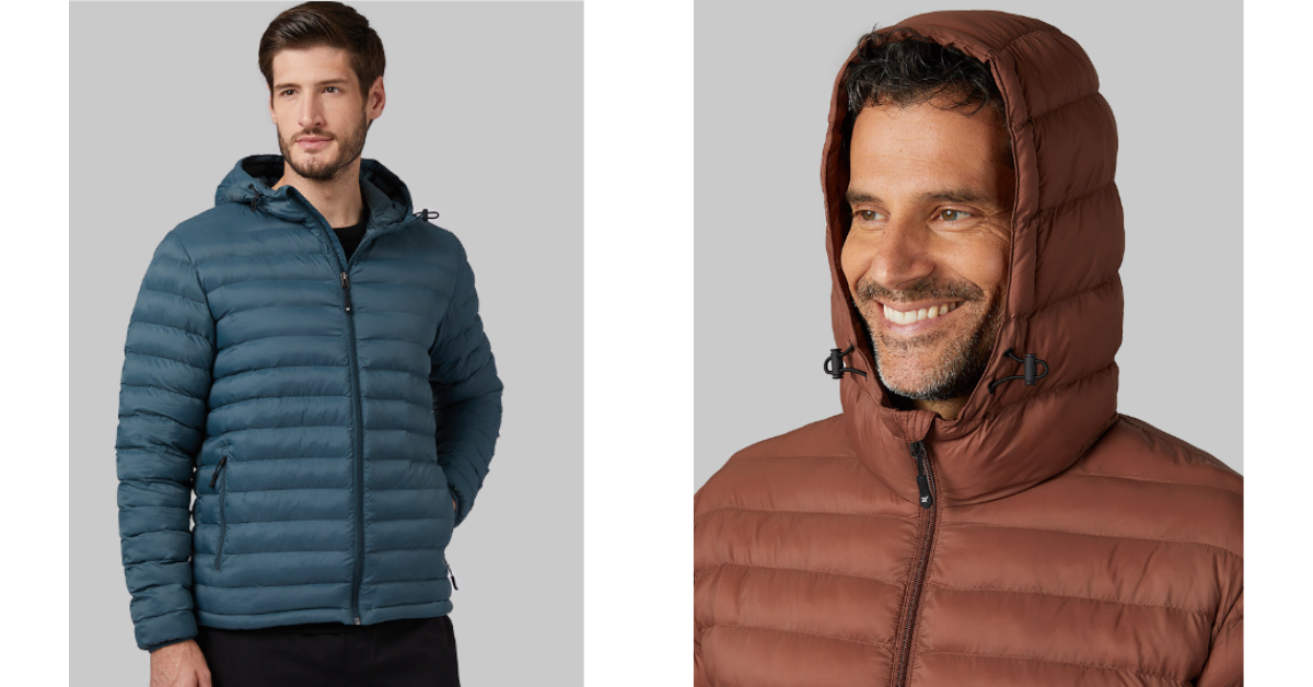 Men's Lightweight Packable Hooded Jacket $19.99