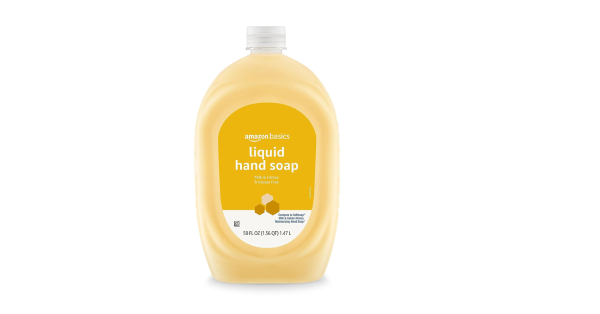 Amazon Lowest Price: Amazon Basics Liquid Hand Soap Refill, Milk and ...