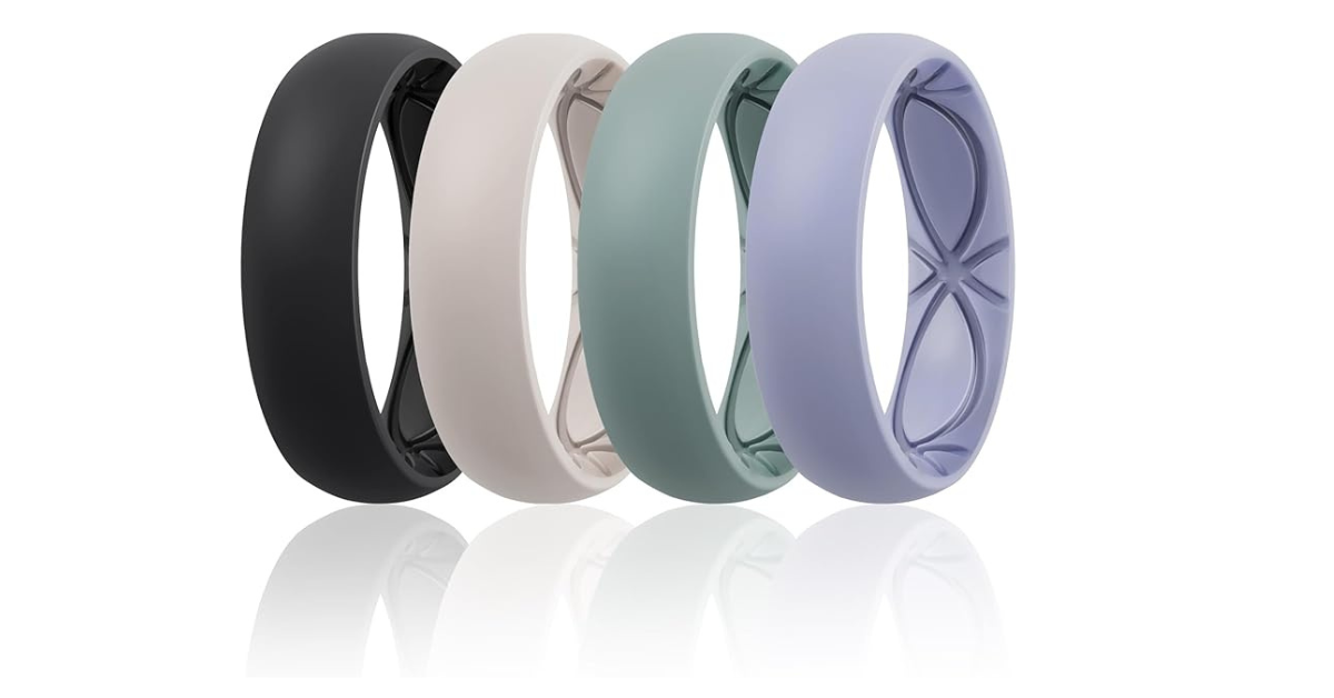 Amazon 50% Coupon: 4, 5 or 8 Count Variety Multipack Silicone Wedding Bands