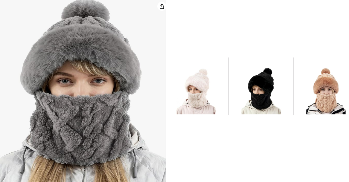 Amazon Lowest Price: Winter Fleece Wind-Resistant Warm Face Cover and ...