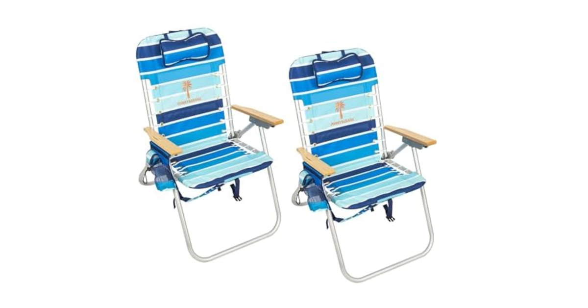 Tommy Bahama Hi-Boy 17" Seat Height 4-Position Lace-Up Suspension ...