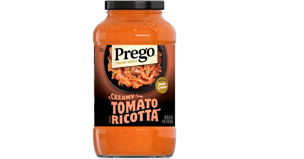 Amazon Lowest Price: Prego Creamy Tomato Pasta Sauce With Ricotta ...