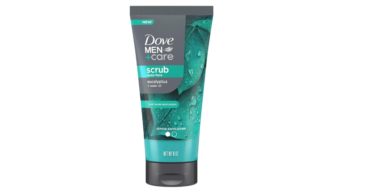 Amazon Lowest Price: DOVE MEN + CARE Body and Face Scrub, Eucalyptus