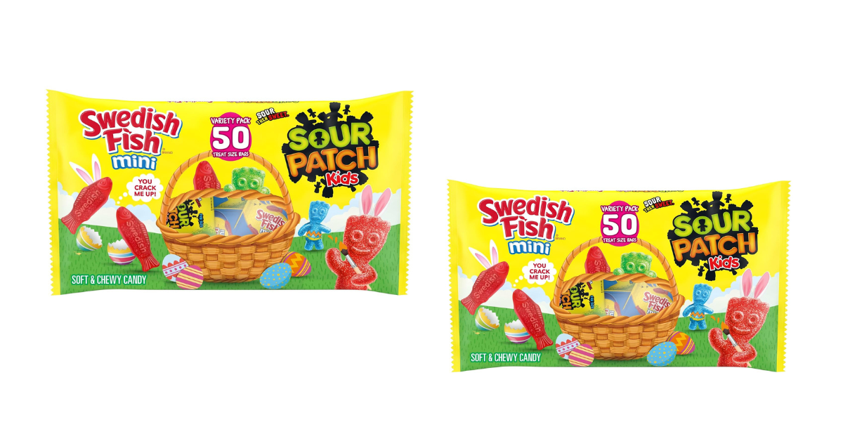 Amazon Lowest Price: 50 Count, SOUR PATCH KIDS and SWEDISH FISH Mini ...
