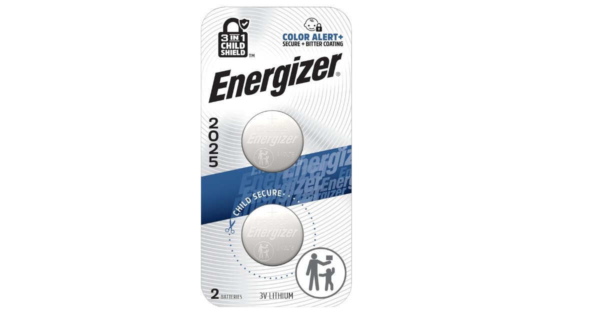 Amazon Lowest Price: Energizer 2025 Batteries (2 Pack), 3V Lithium Coin ...