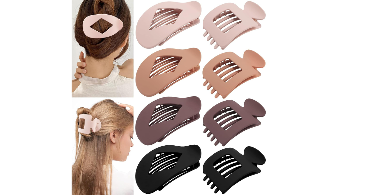 Amazon Lowest Price: 8 Piece Flat Hair Clips
