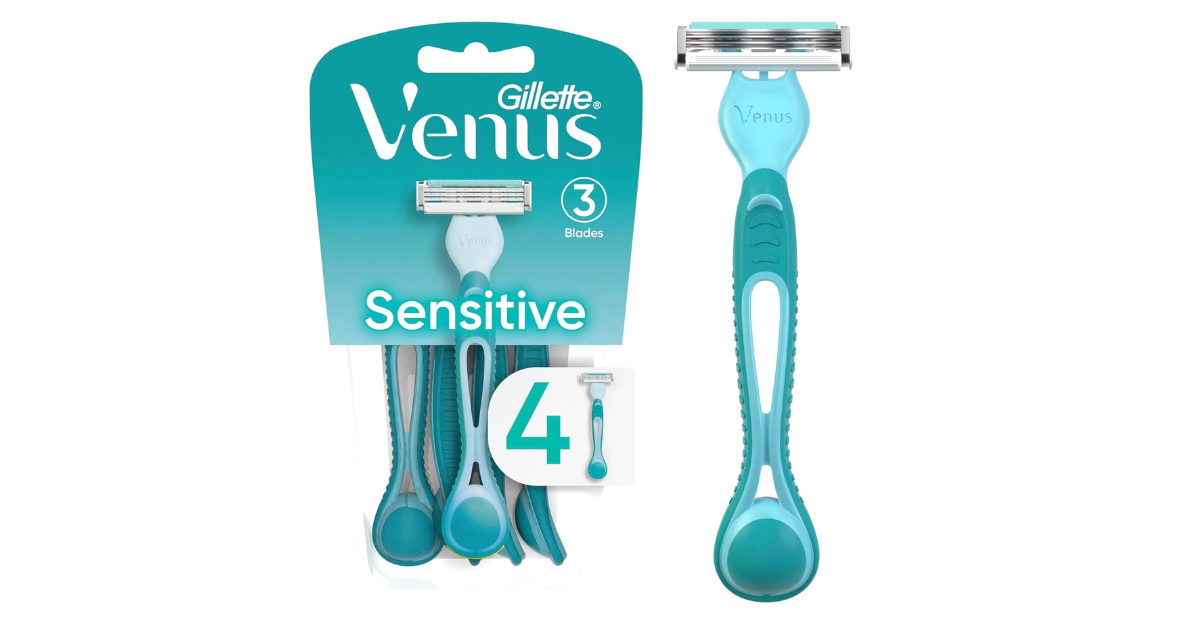 Amazon Lowest Price: 4 Count Gillette Venus Simply 3 Sensitive Women's ...