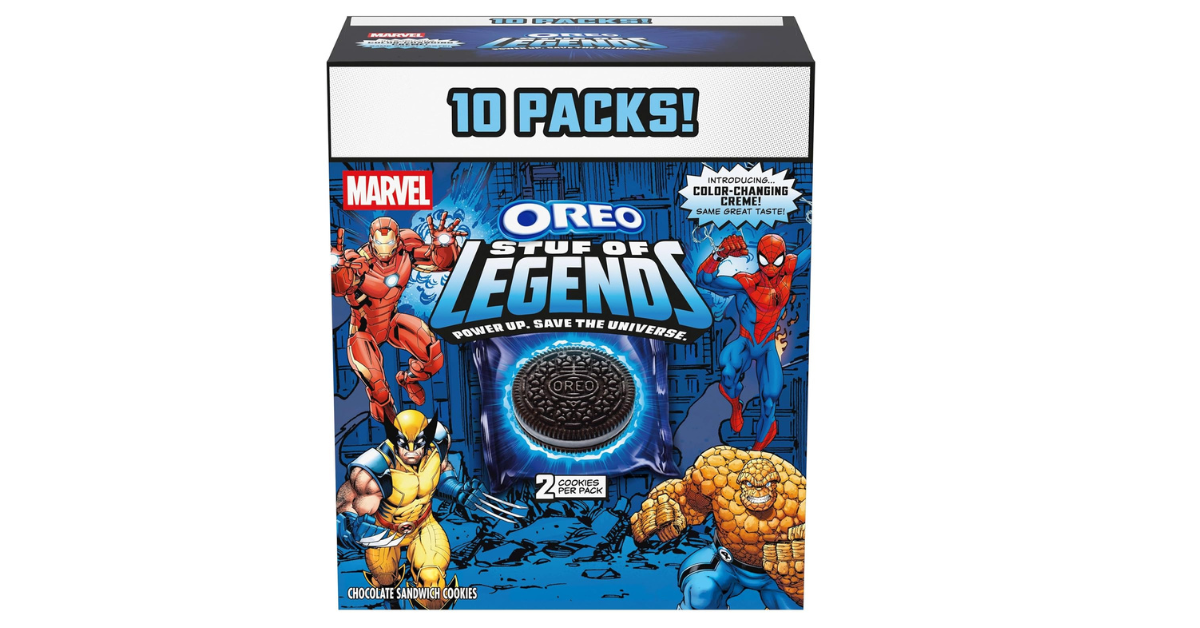 Amazon Lowest Price: MARVEL OREO Stuf of Legends Cookies, 10 Snack ...