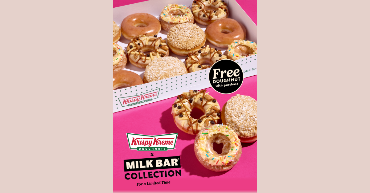 Krispy Kreme Members: FREE Milk Bar Doughnut With Any Purchase